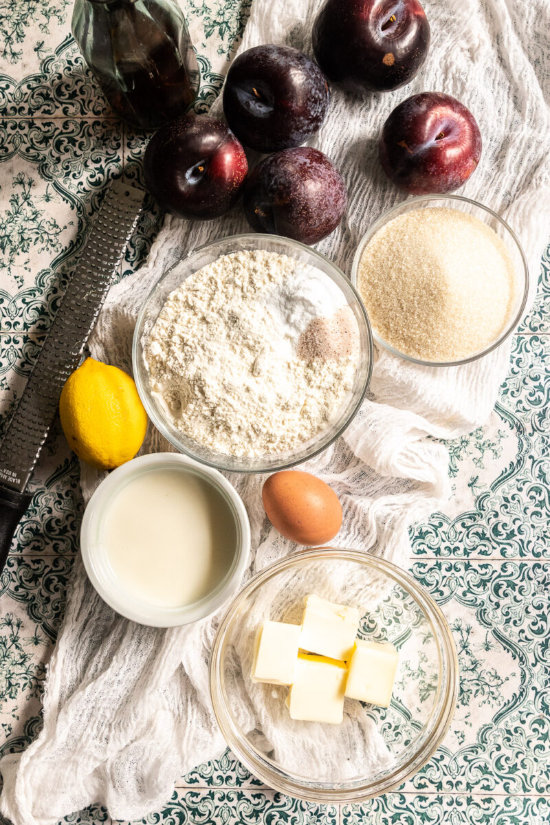 Plum Crumble Cake - Good Things Baking Co