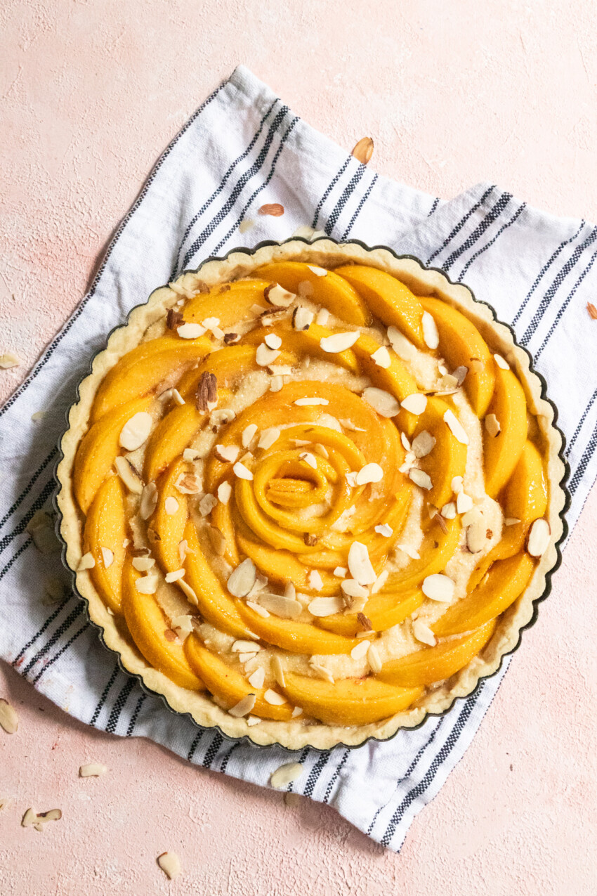 Peach Almond Tart - Good Things Baking Co