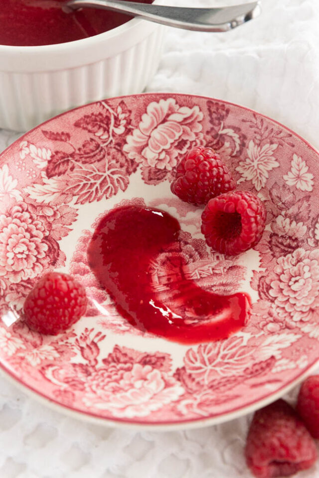 Raspberry Coulis (Raspberry Sauce) - Good Things Baking Co
